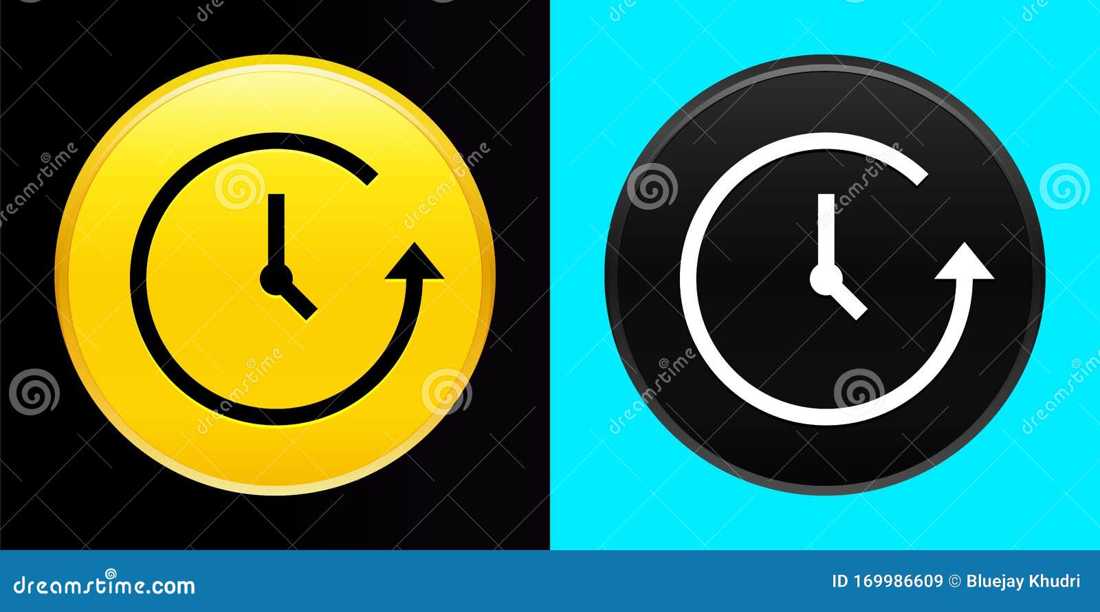 History Icon Flat Exclusive Button Set Stock Vector - Illustration of ...