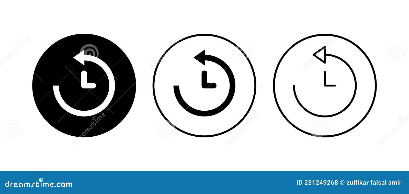 History Icon . Recent Event History Stock Vector - Illustration of ...