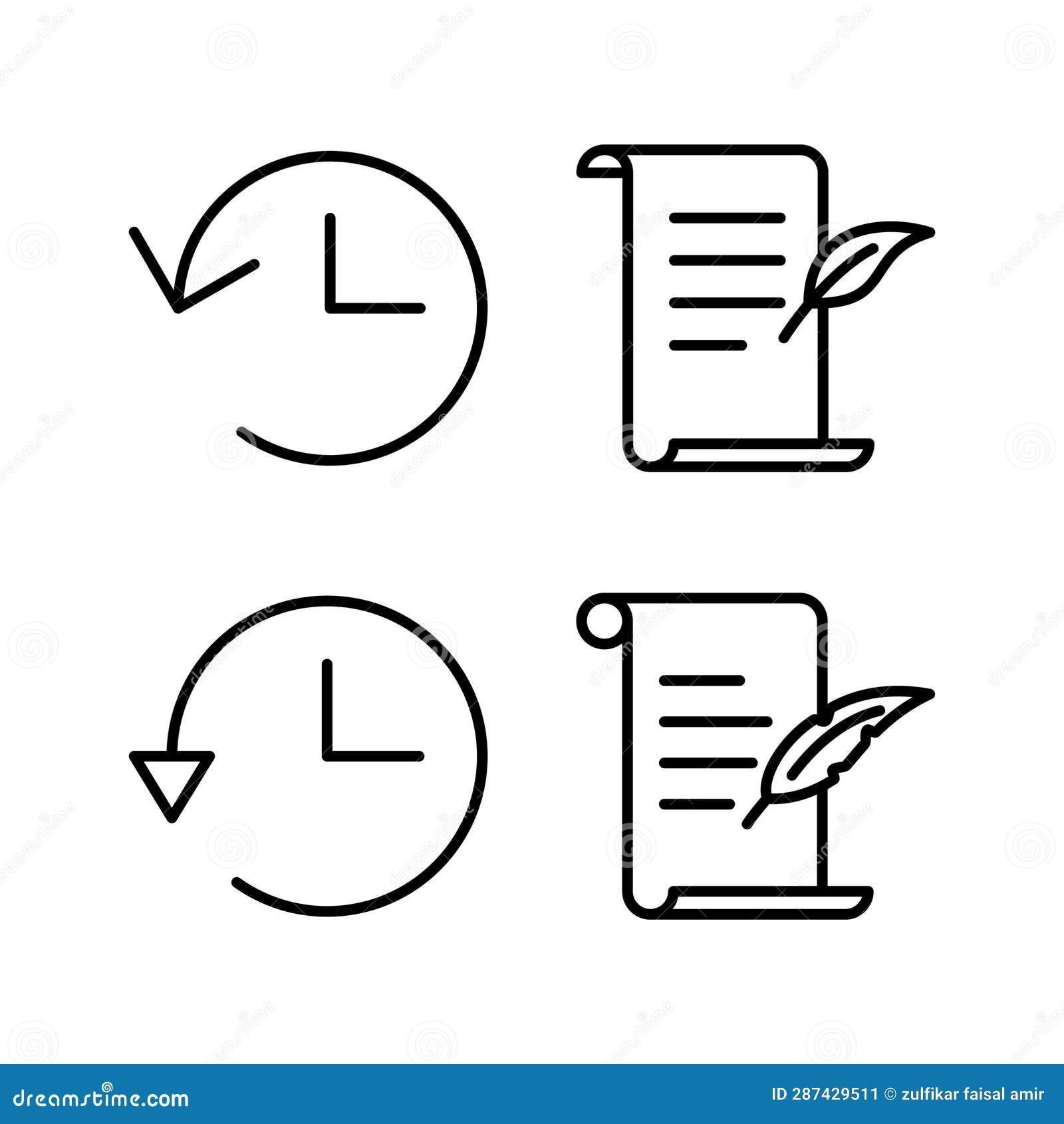 History Icon . Redo History Icon Stock Vector - Illustration of office ...