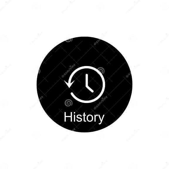 History icon vector stock illustration. Illustration of update - 289806476
