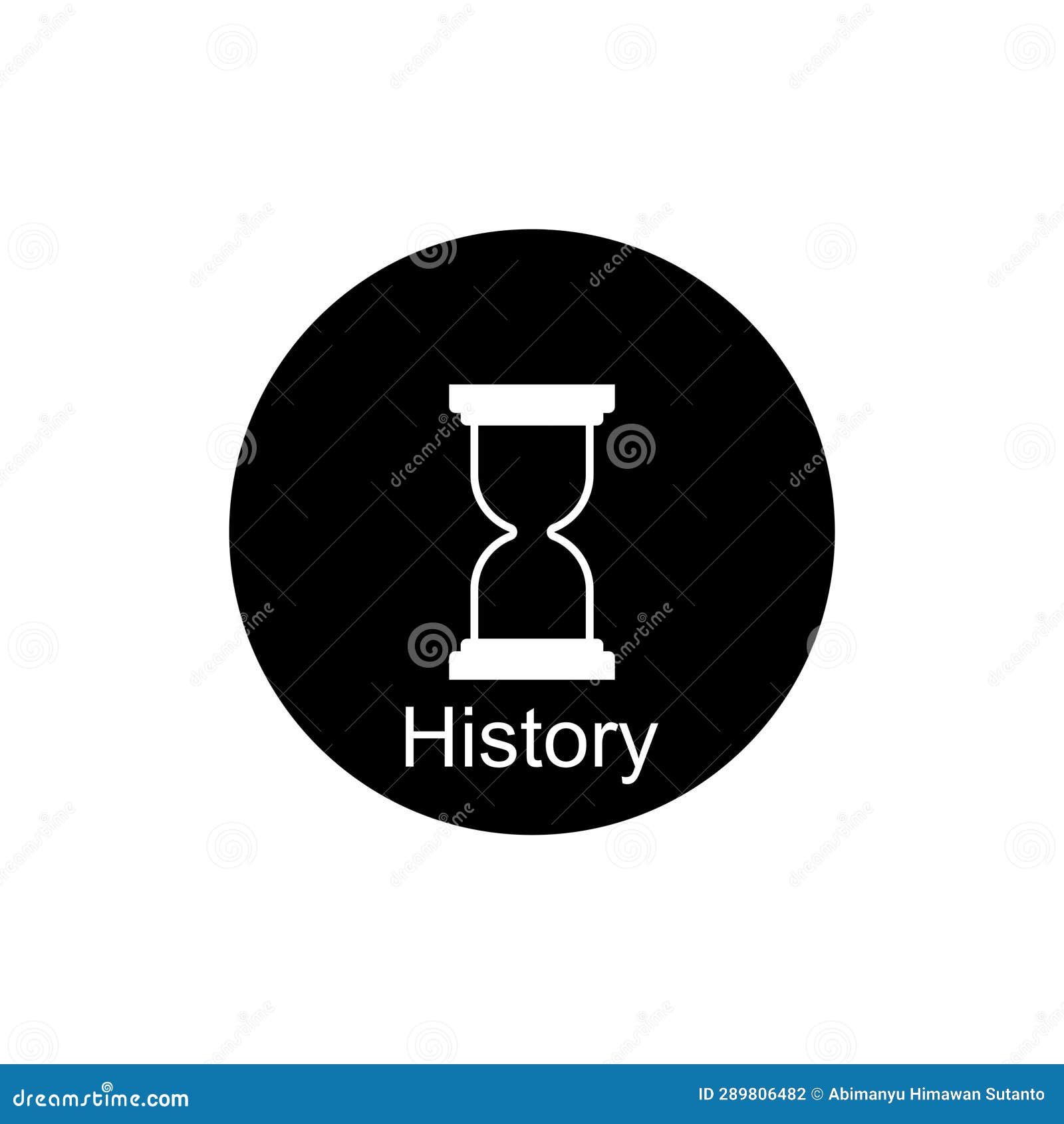 History icon vector stock illustration. Illustration of file - 289806482