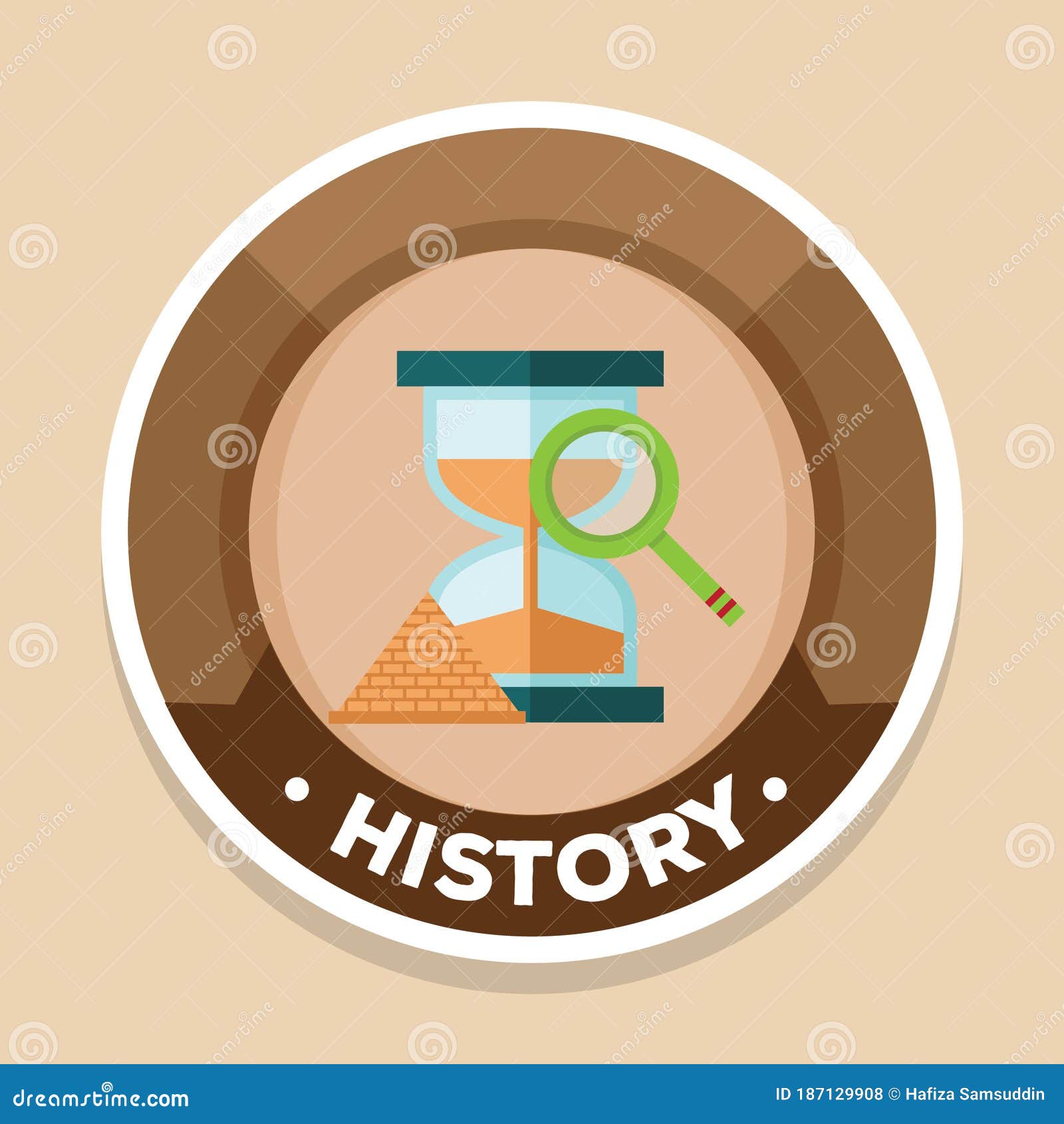 History Label. Vector Illustration Decorative Design Stock Vector ...
