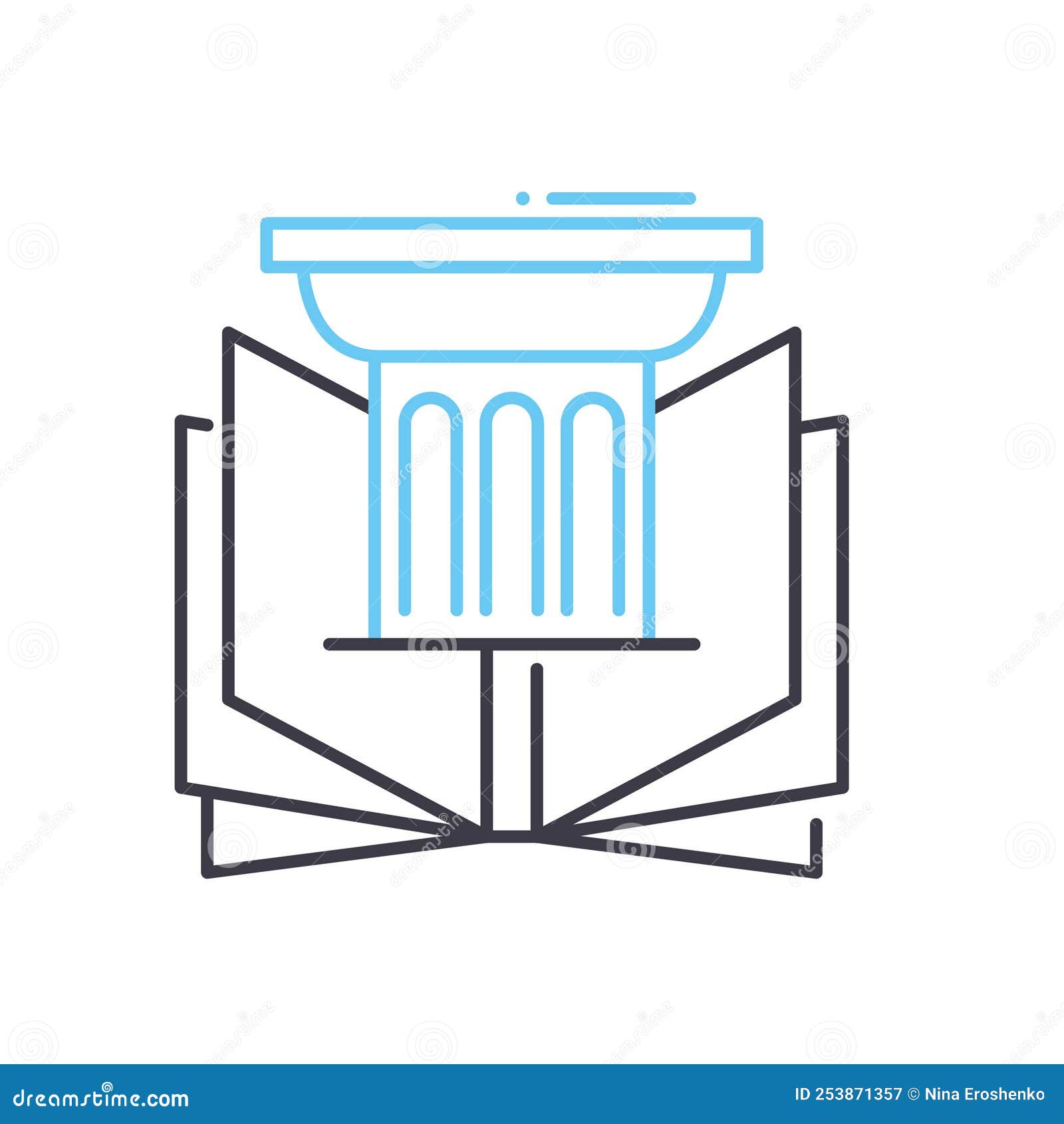 History Line Icon, Outline Symbol, Vector Illustration, Concept Sign ... History Line Icon, Outline Symbol, Vector Illustration, Concept Sign ...