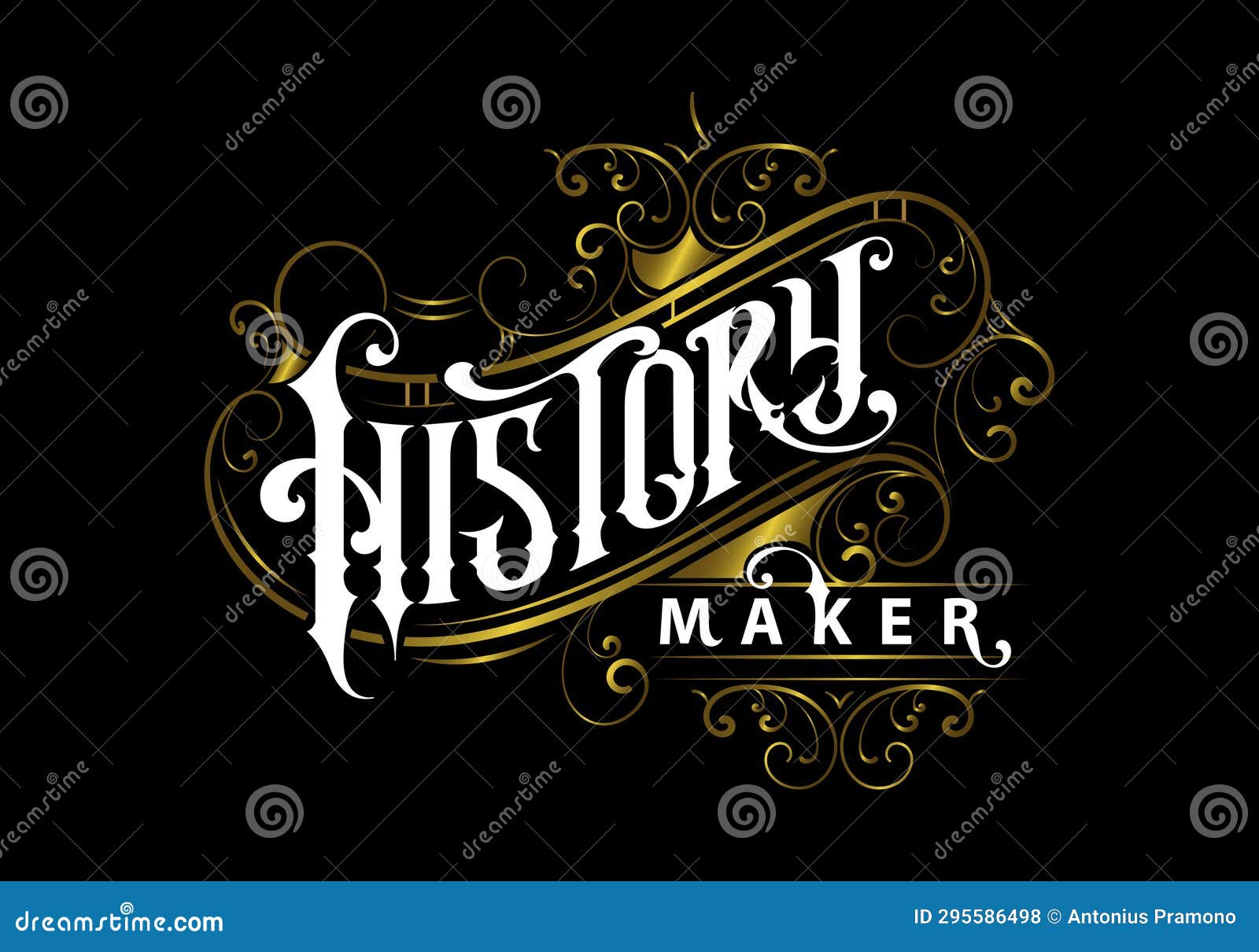 HISTORY MAKER Word Lettering Custom Style Stock Vector - Illustration ...