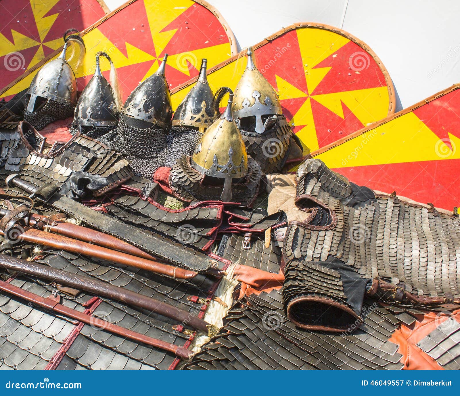 History. Medieval Weapons, and Armor. Stock Image - Image of courage ...