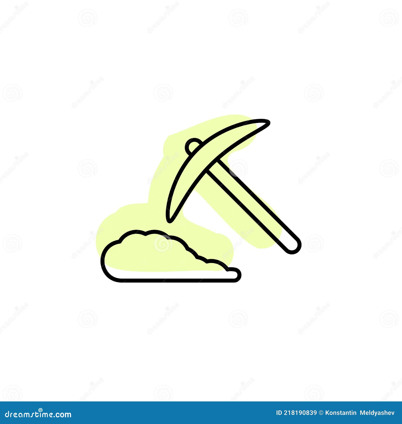 History, Mining with Color Shadow Vector Icon in History Set Stock ...