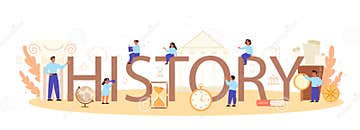 History Typographic Header Concept. History School Subject Stock Vector ...