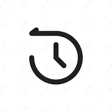 History Vector Icon Logo Design Stock Vector - Illustration of icon ...