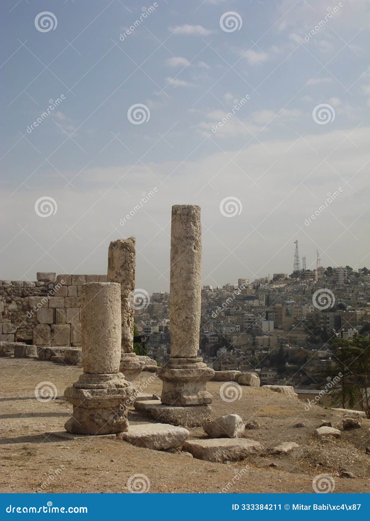 History with View, Ancient City. the Citadel Stock Image - Image of ...