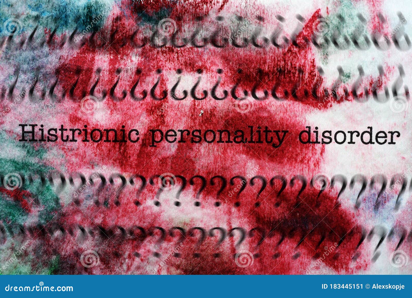 Histrionic Personality Disorder Stock Image - Image of aggressiveness ...