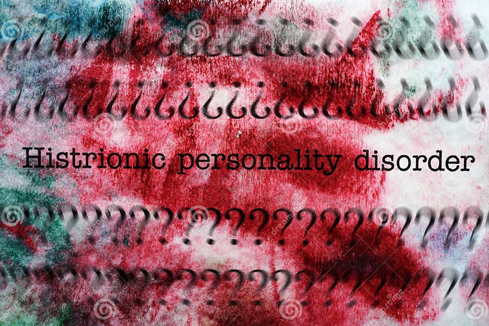 Histrionic Personality Disorder Stock Illustration - Illustration of ...
