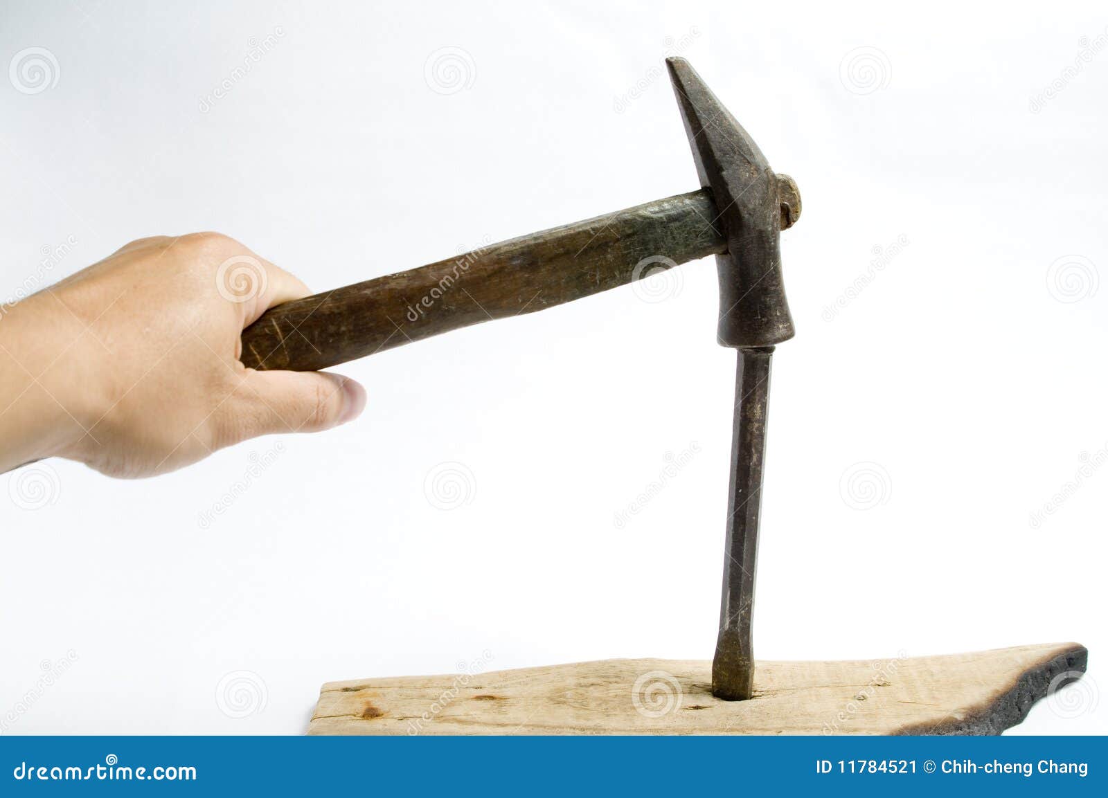HIT stock image. Image of white, hand, power, hammer - 11784521