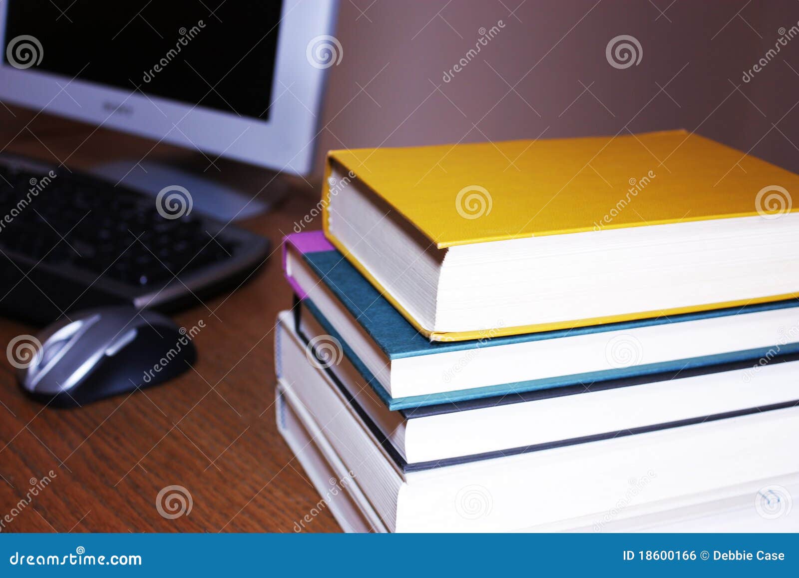 Hit the books stock photo. Image of books, mouse, copy - 18600166