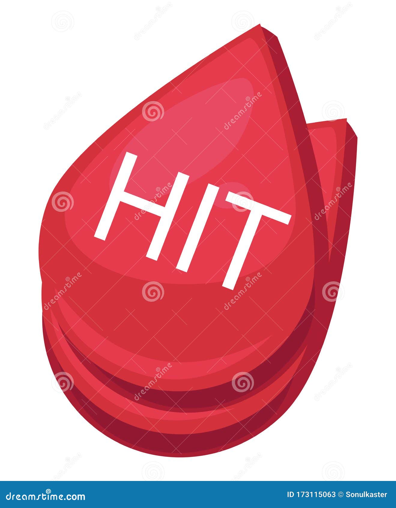 Hit Button with Arrow Point, Game Pointer Icon Stock Vector ...
