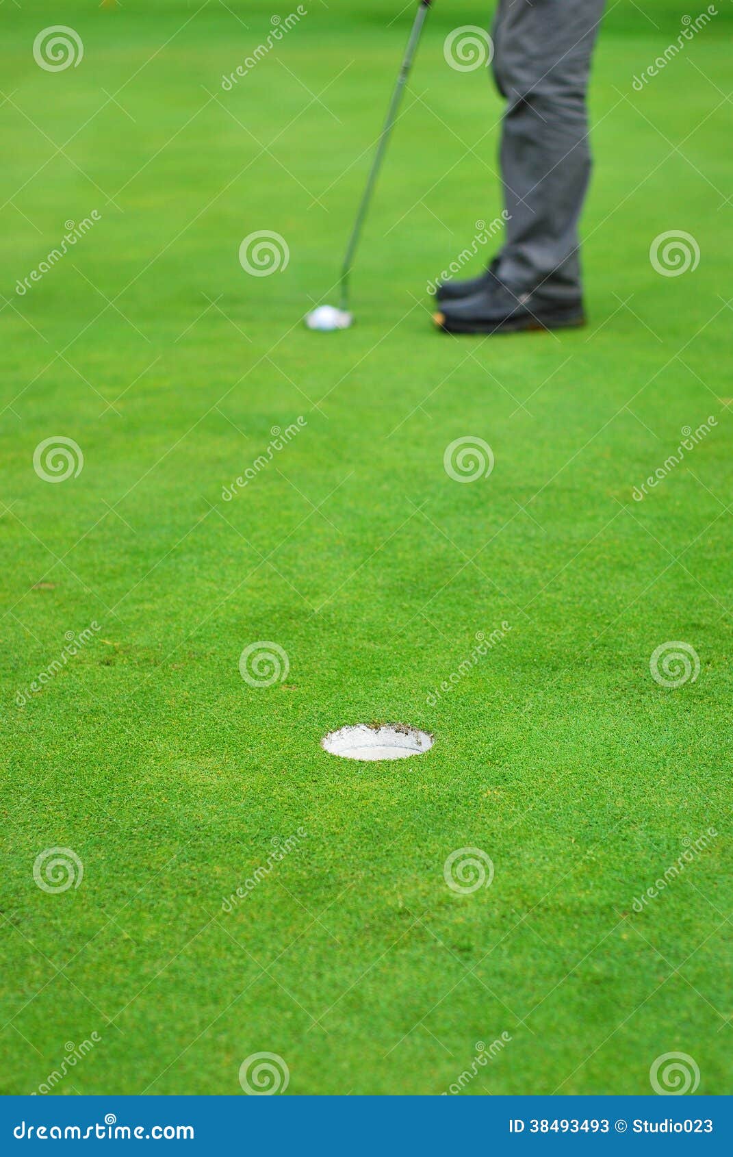 Hit a golf ball legs stock image. Image of golf, foot - 38493493