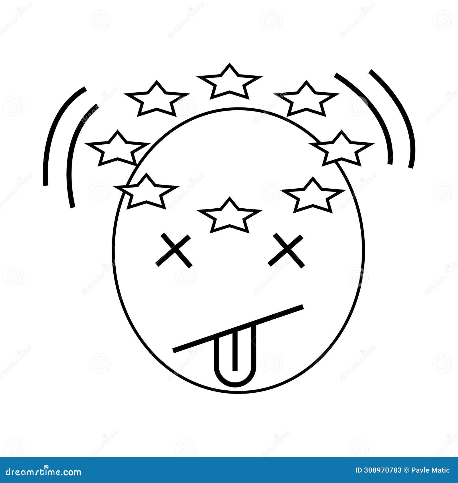 Hit head icon stock illustration. Illustration of spinning - 308970783