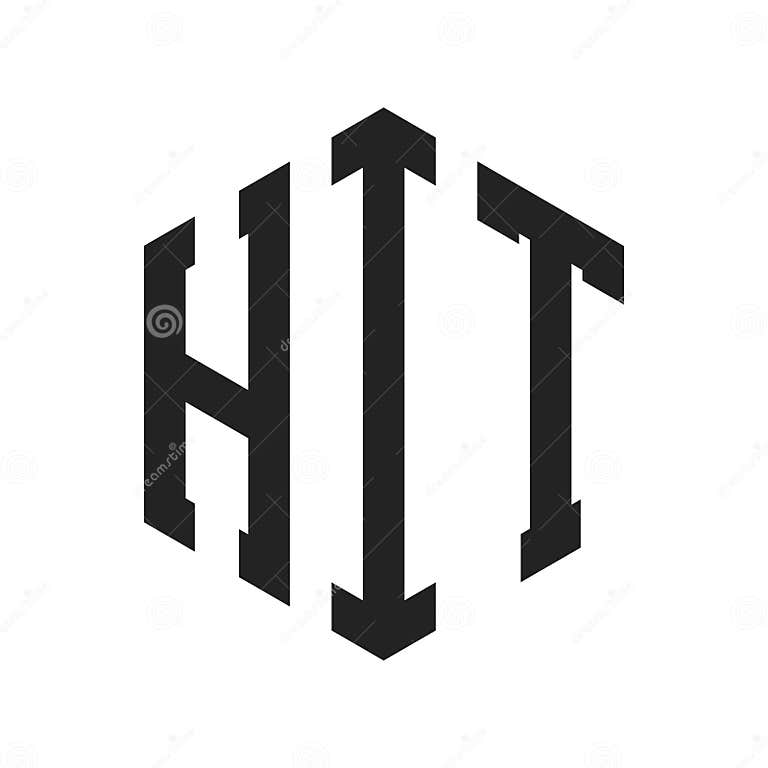 HIT Logo Design. Initial Letter HIT Monogram Logo Using Hexagon Shape ...