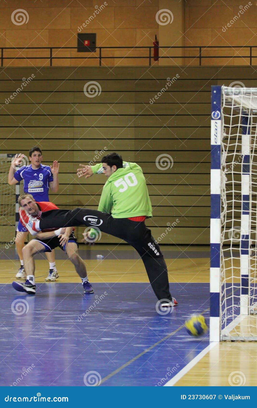 Hit a post editorial photography. Image of parquet, pain - 23730607