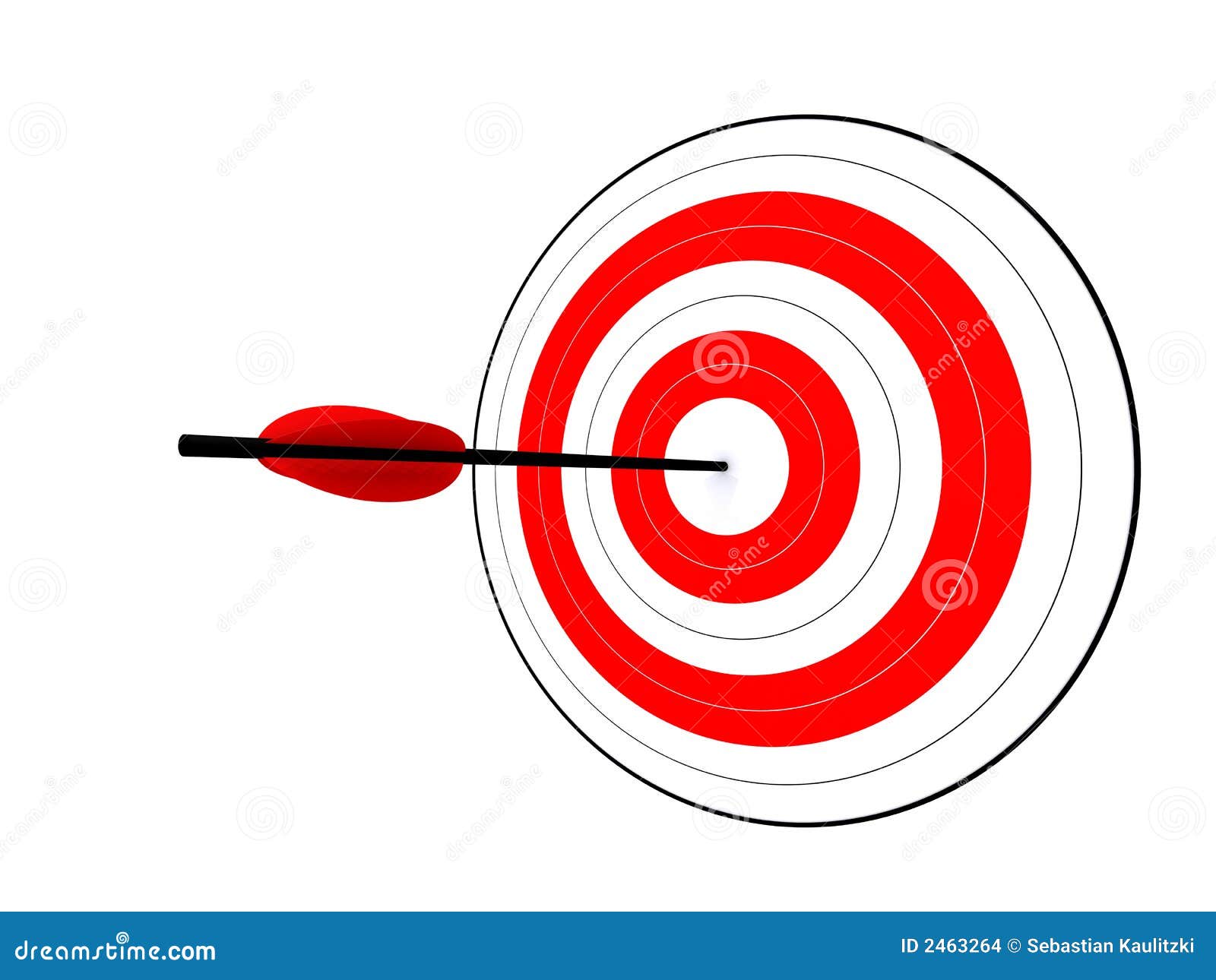 Hit the target stock illustration. Illustration of direct - 2463264