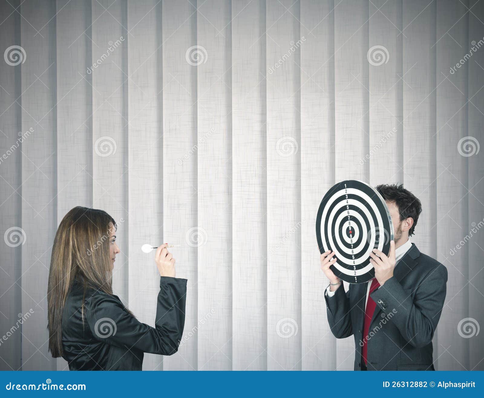 Hit the target stock photo. Image of accurate, businesswoman - 26312882