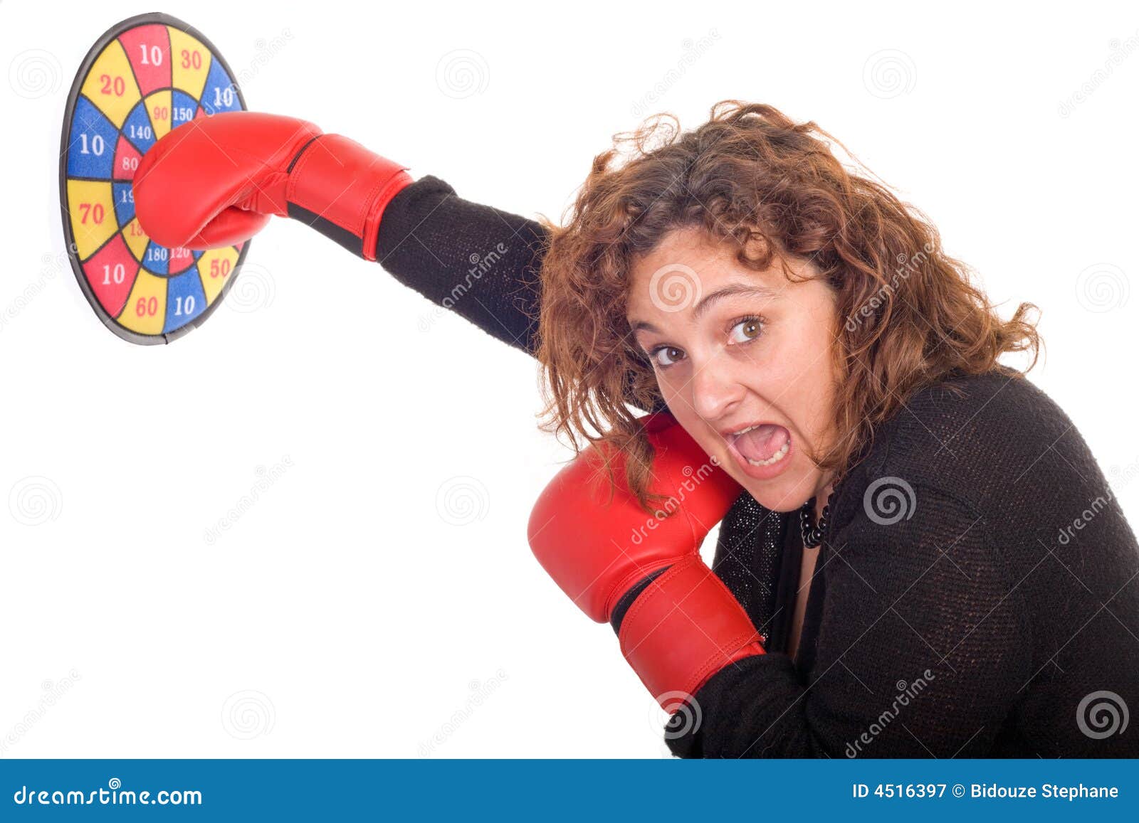 Hit the target stock image. Image of humor, exercise, face - 4516397