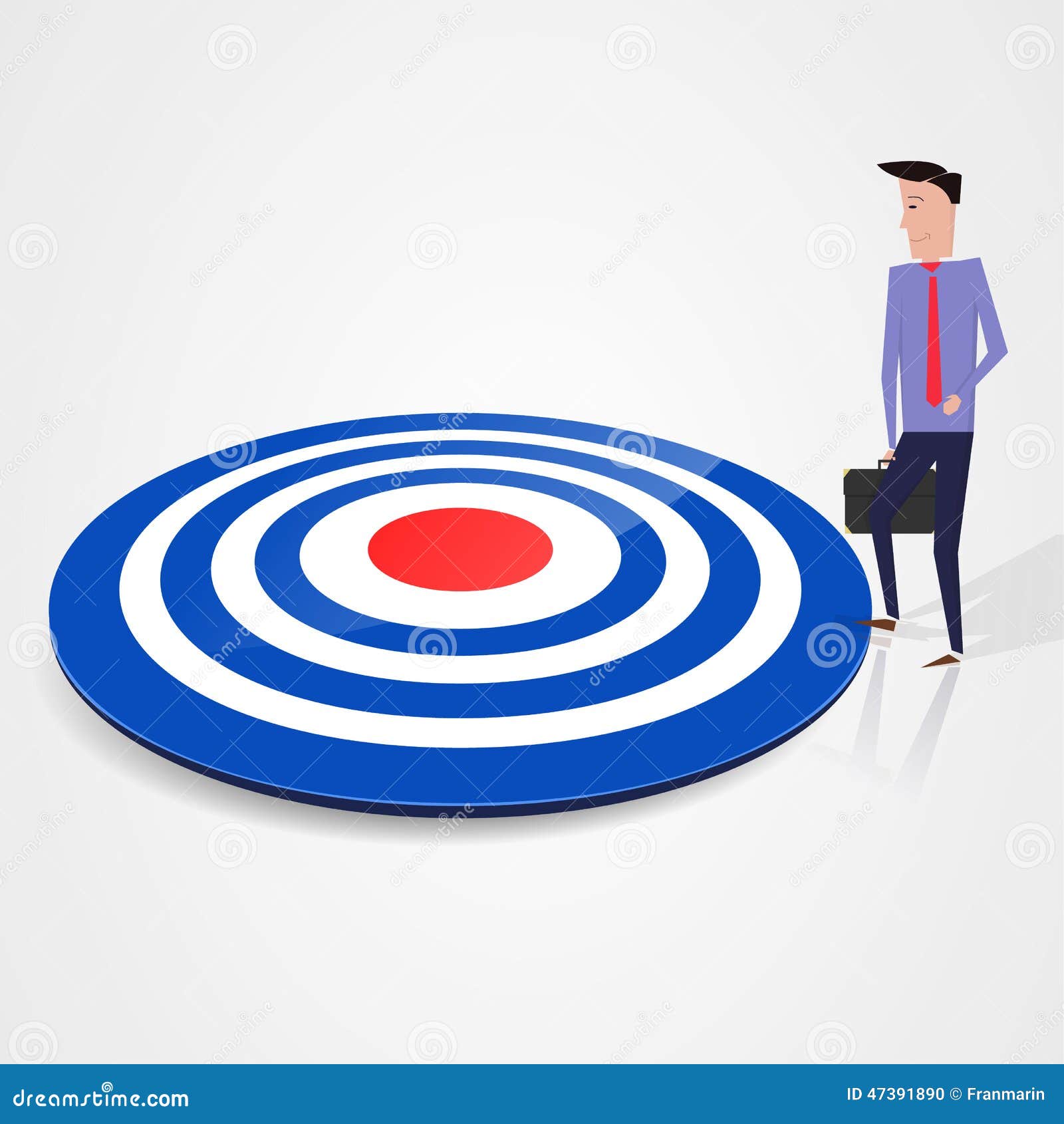 Hit the target stock vector. Illustration of growth, success - 47391890