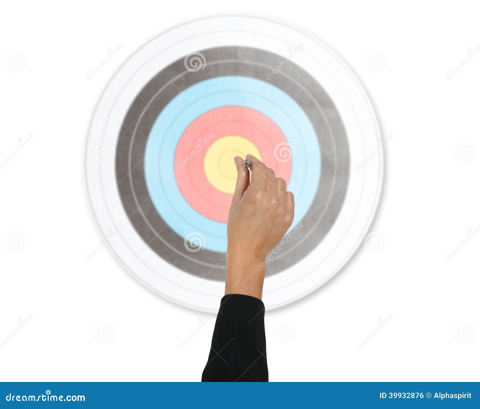 Hit the target stock photo. Image of businessman, office - 39932876