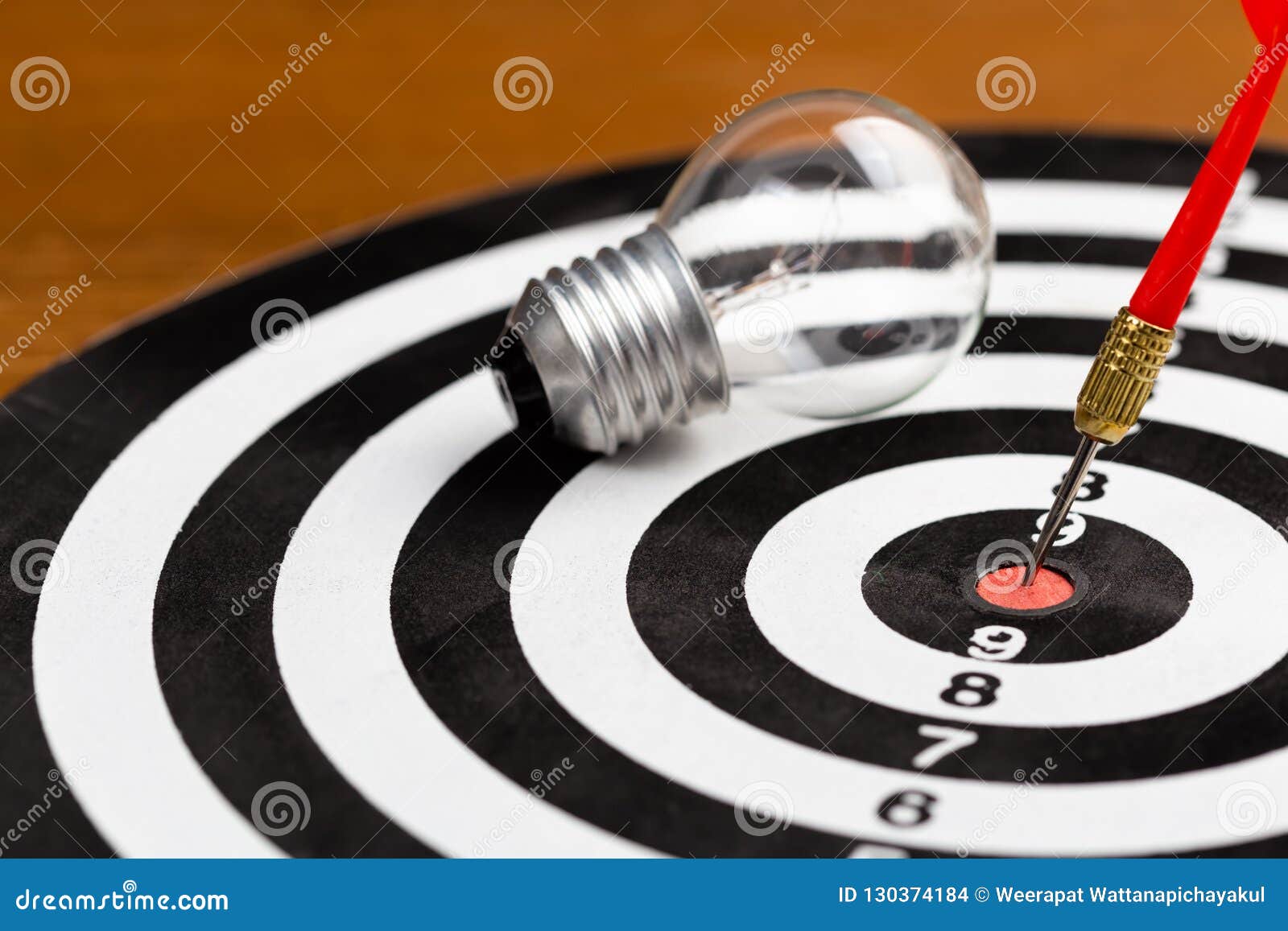 Hit the Target Idea stock photo. Image of small, center - 130374184