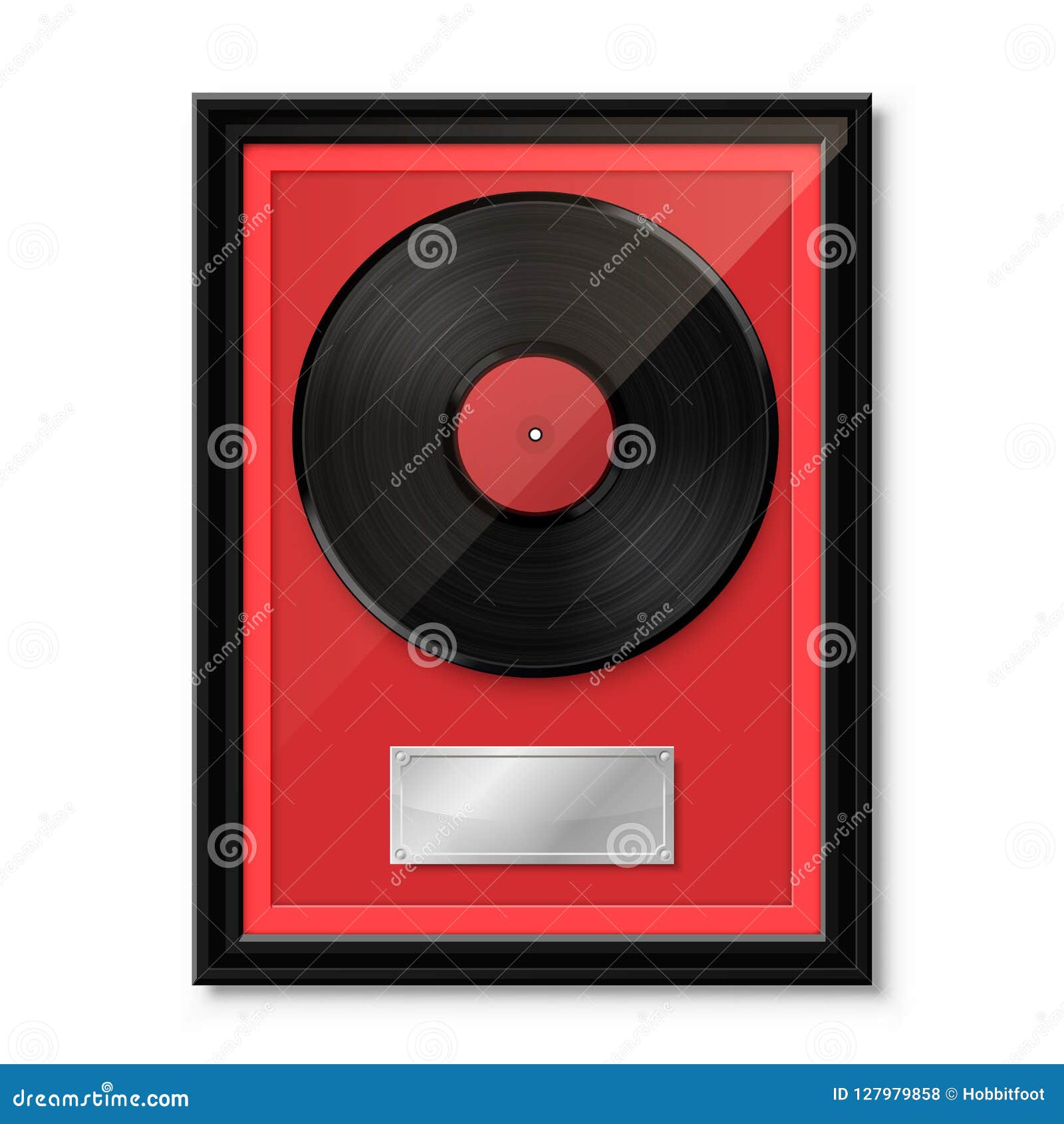 Hit Vinyl in Frame on Wall, Collection Disc Stock Vector - Illustration ...