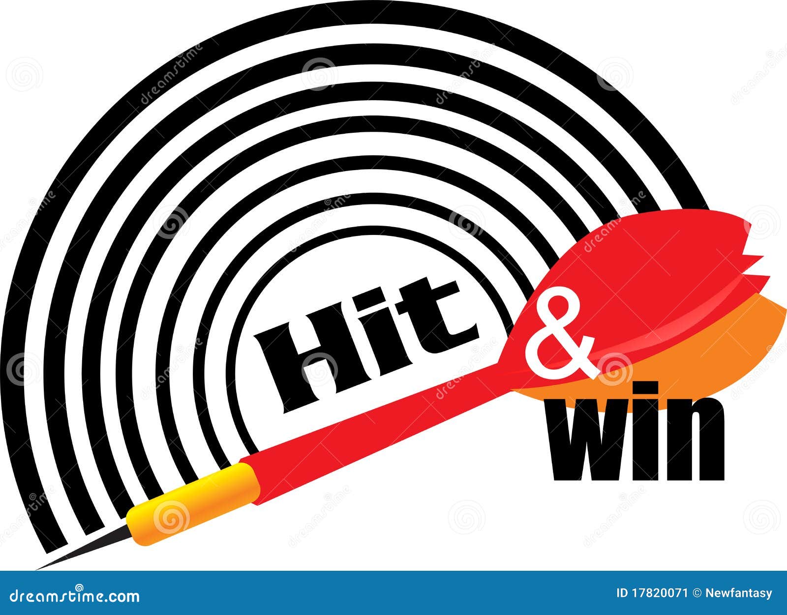 Hit and win logo stock vector. Illustration of competent - 17820071