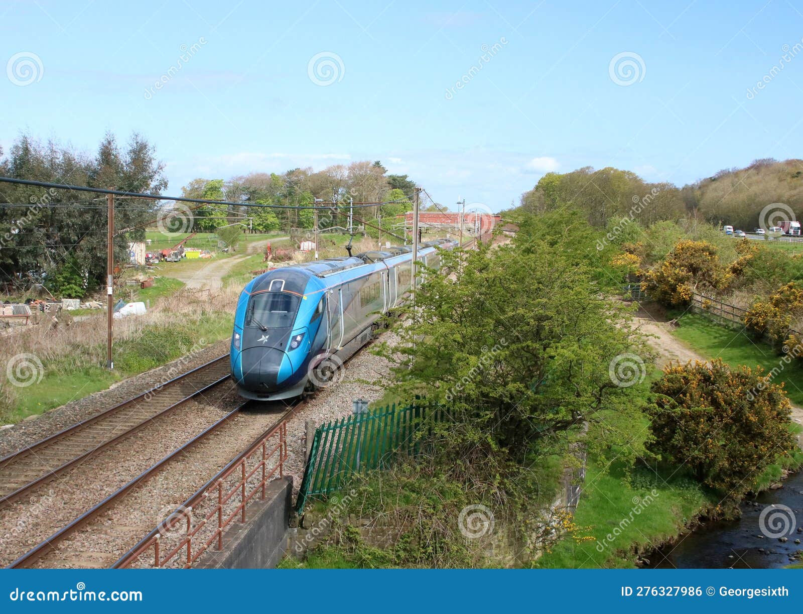 Hitachi Bi-mode Train West Coast Main Line Editorial Photo - Image of ...