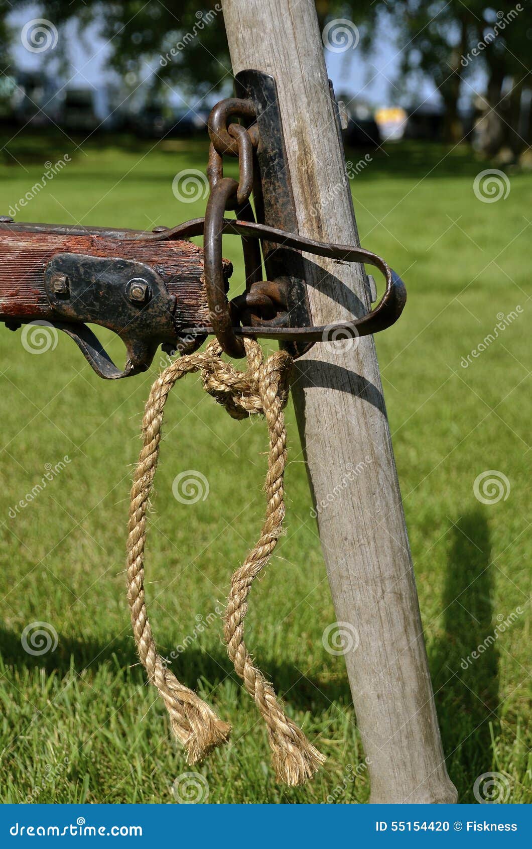 A Hitch, Clevis and a Single Tree Stock Photo - Image of wood, scene ...