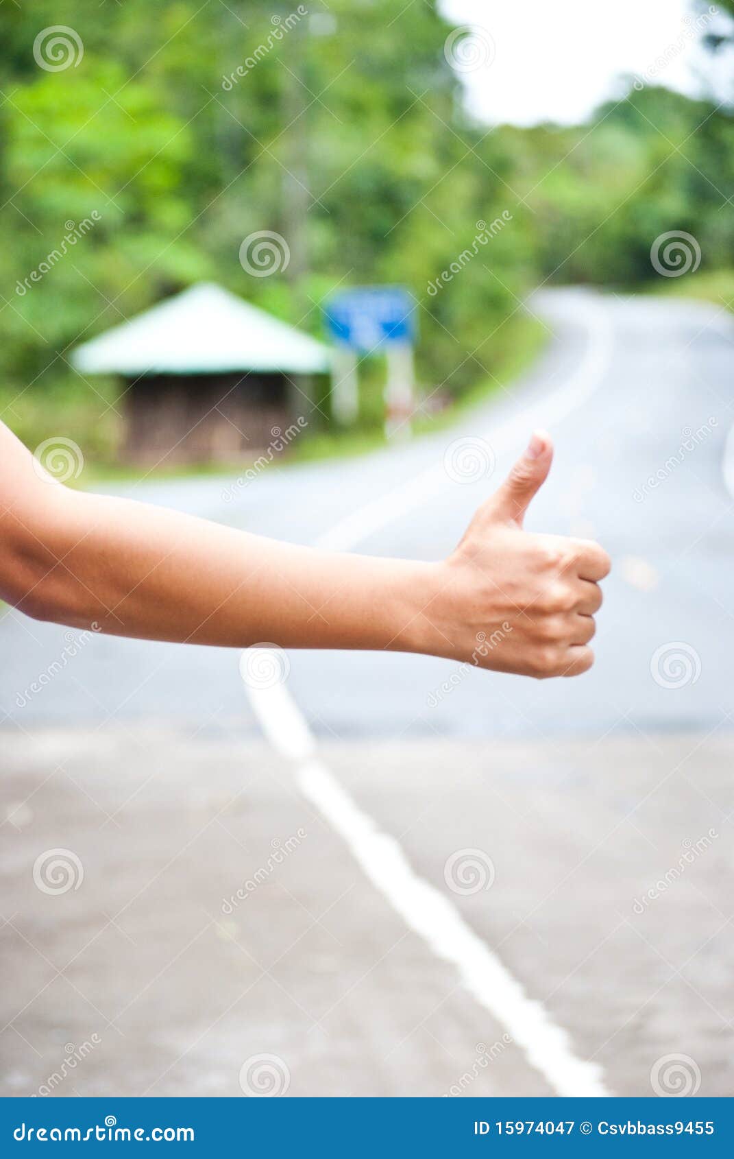 Hitch-hiking stock image. Image of male, symbol, street - 15974047
