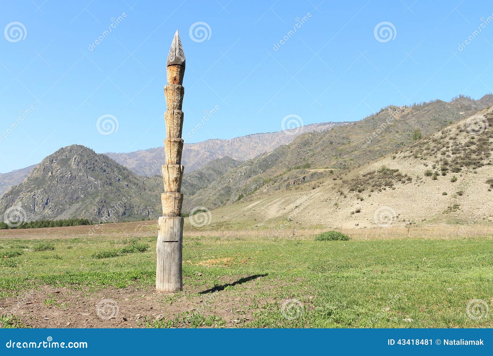 Hitching post stock image. Image of horizon, rock, nature - 43418481