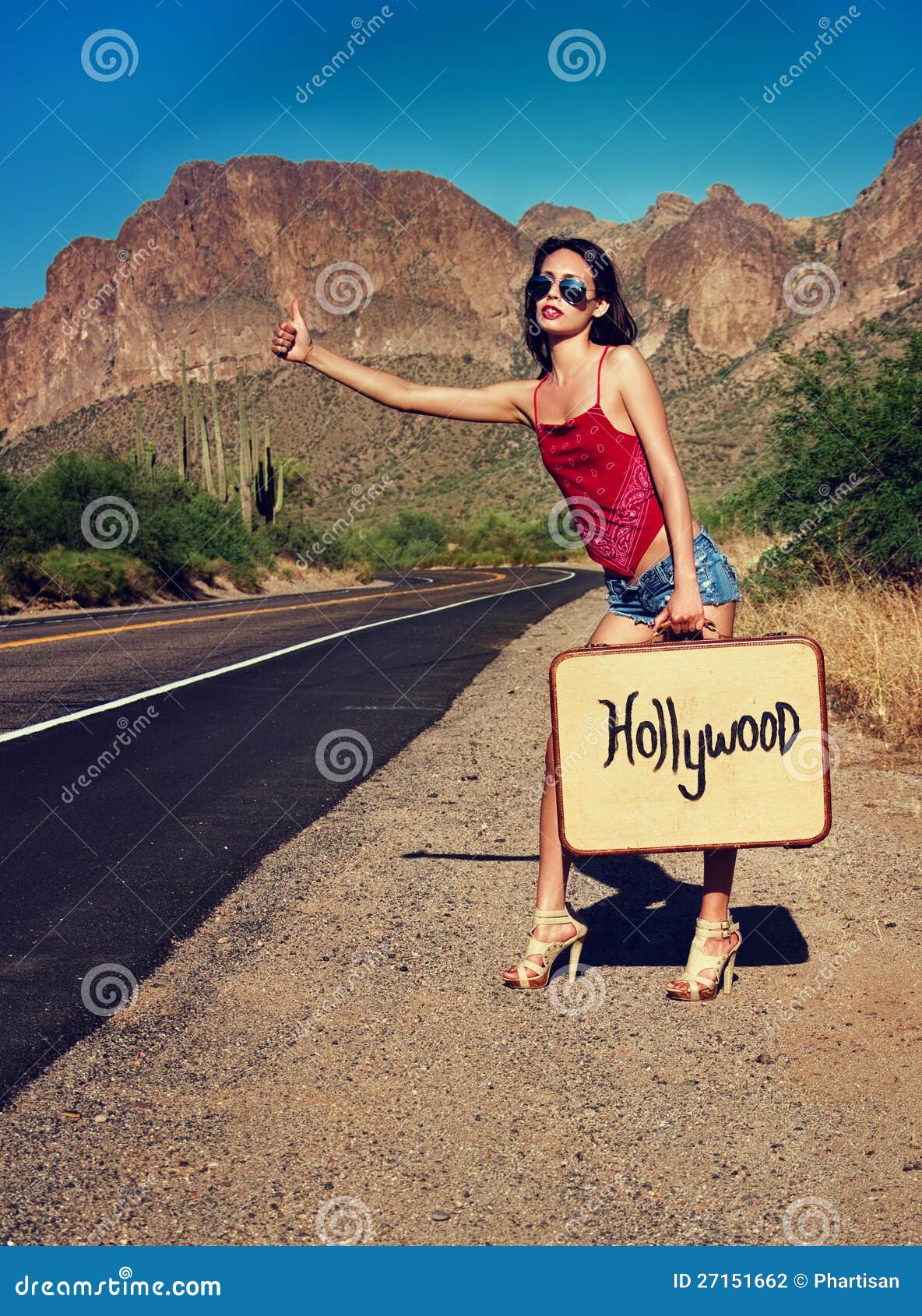 Hitching a Ride on Loney Road Stock Photo - Image of sand, lift: 27151662