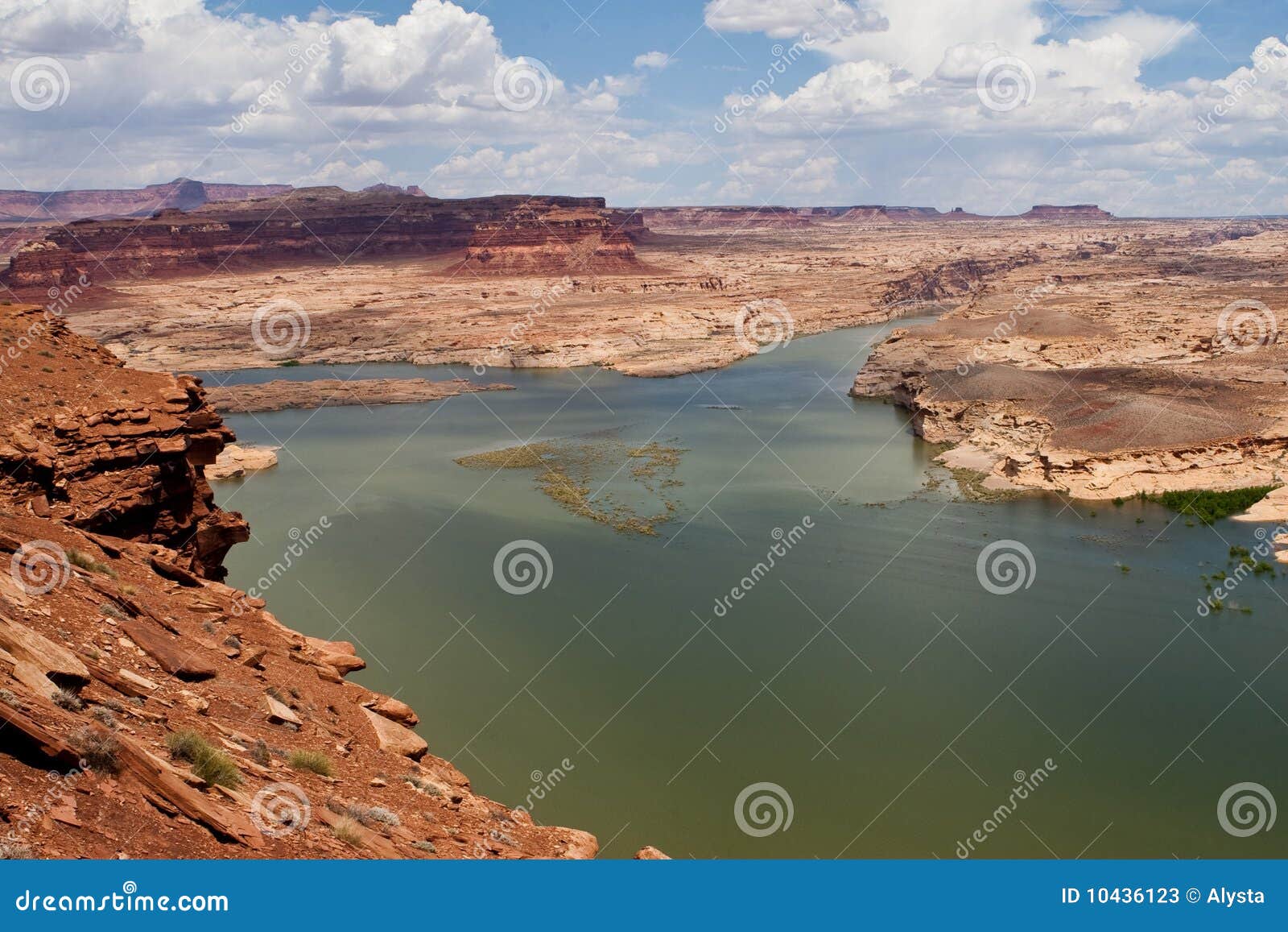 Hite Overlook Lake Powell Utah Stock Image - Image of formations ...