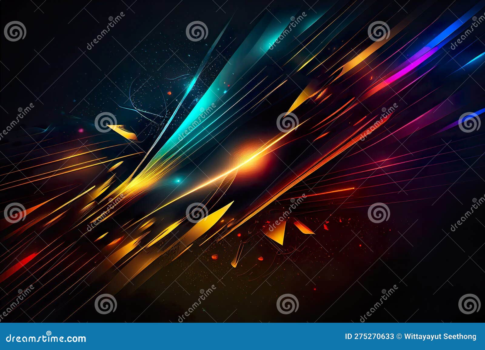 Hitech Light Line Curve Smooth and Blur Motion Colorful. Generative AI ...