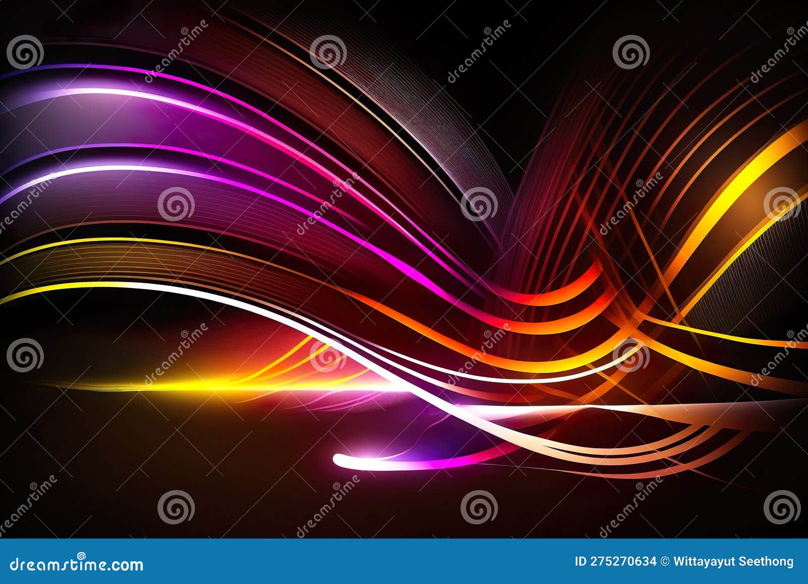 Hitech Light Line Curve Smooth and Blur Motion Colorful. Generative AI ...