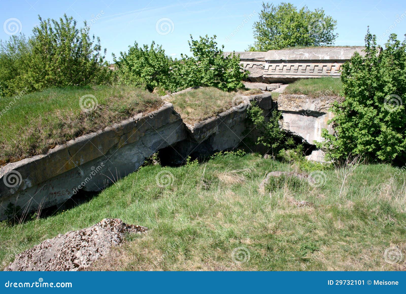 Bunkers stock image. Image of bunkers, devastation, destruction - 29732101