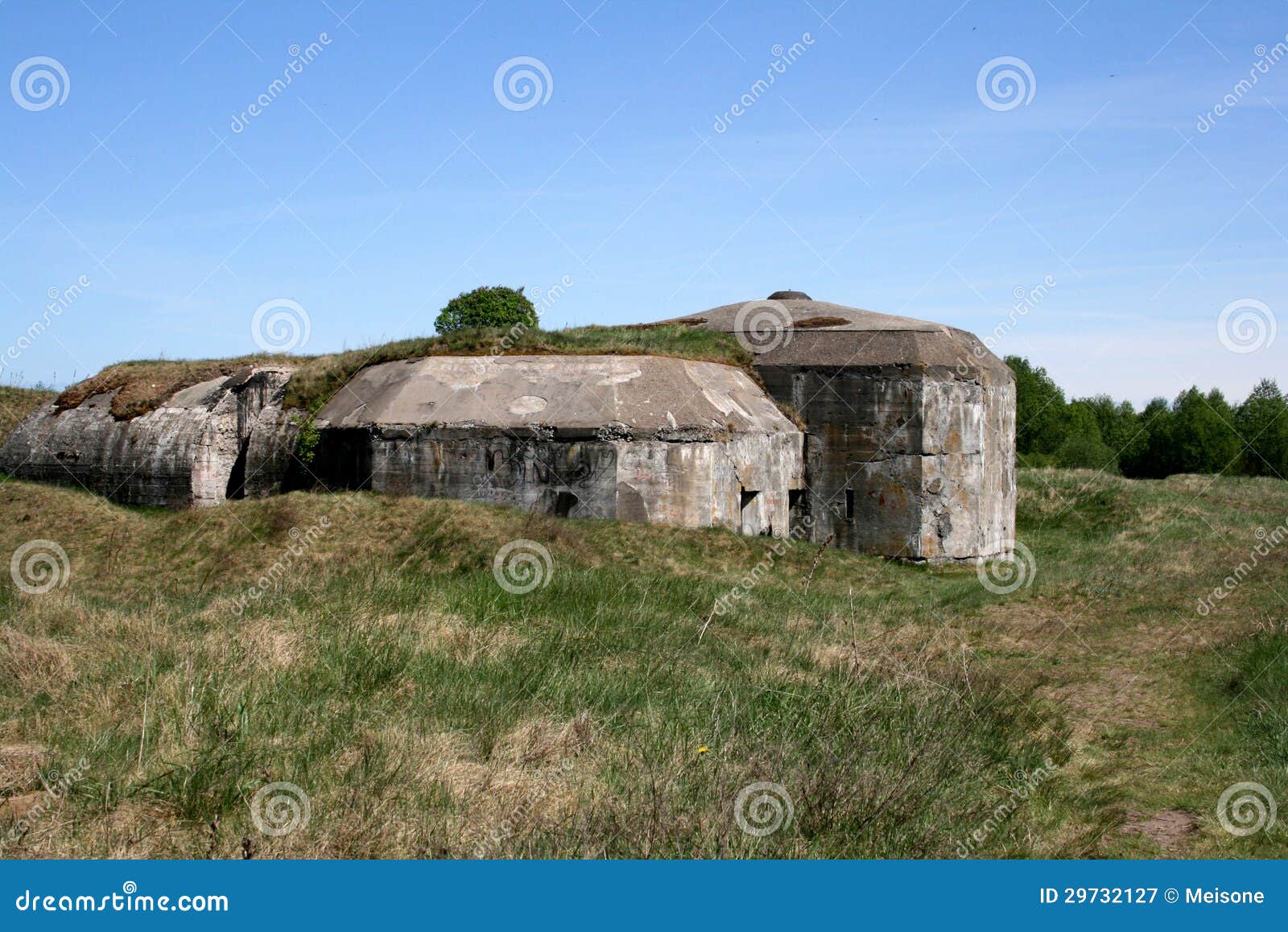 Bunkers stock image. Image of field, fortification, defense - 29732127