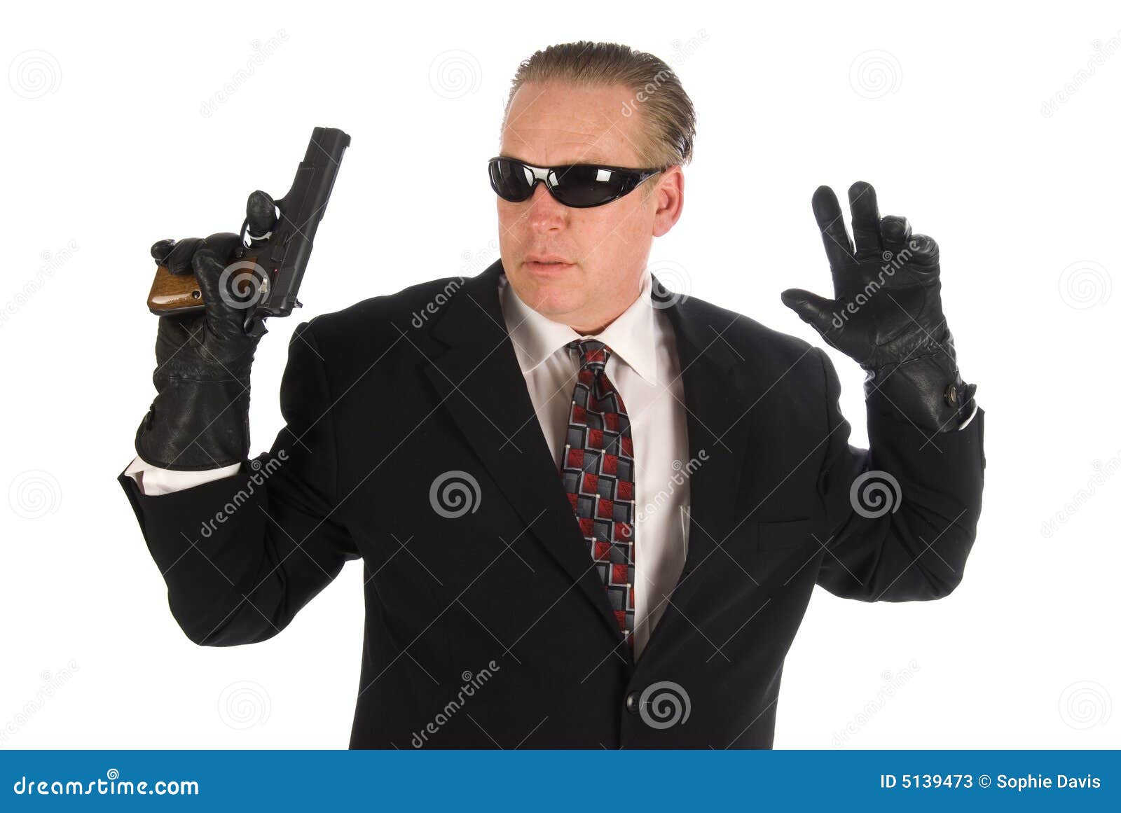 Hitman surrendering. stock image. Image of assassin, deadly - 5139473
