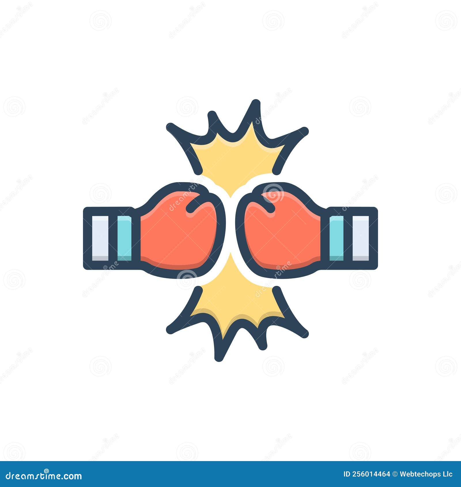Color Illustration Icon for Hits, Violence and Conflict Stock Vector ...