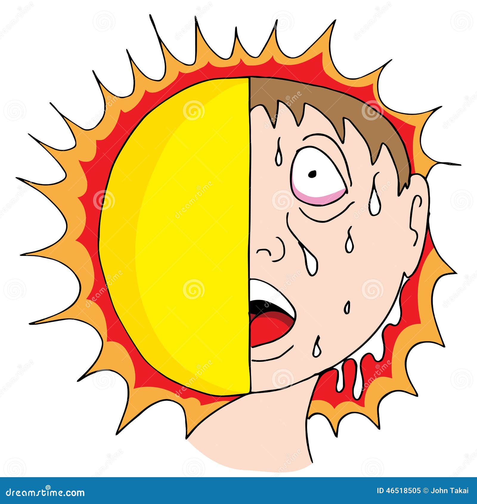 Hittegolf vector illustratie. Illustration of mannetje - 46518505