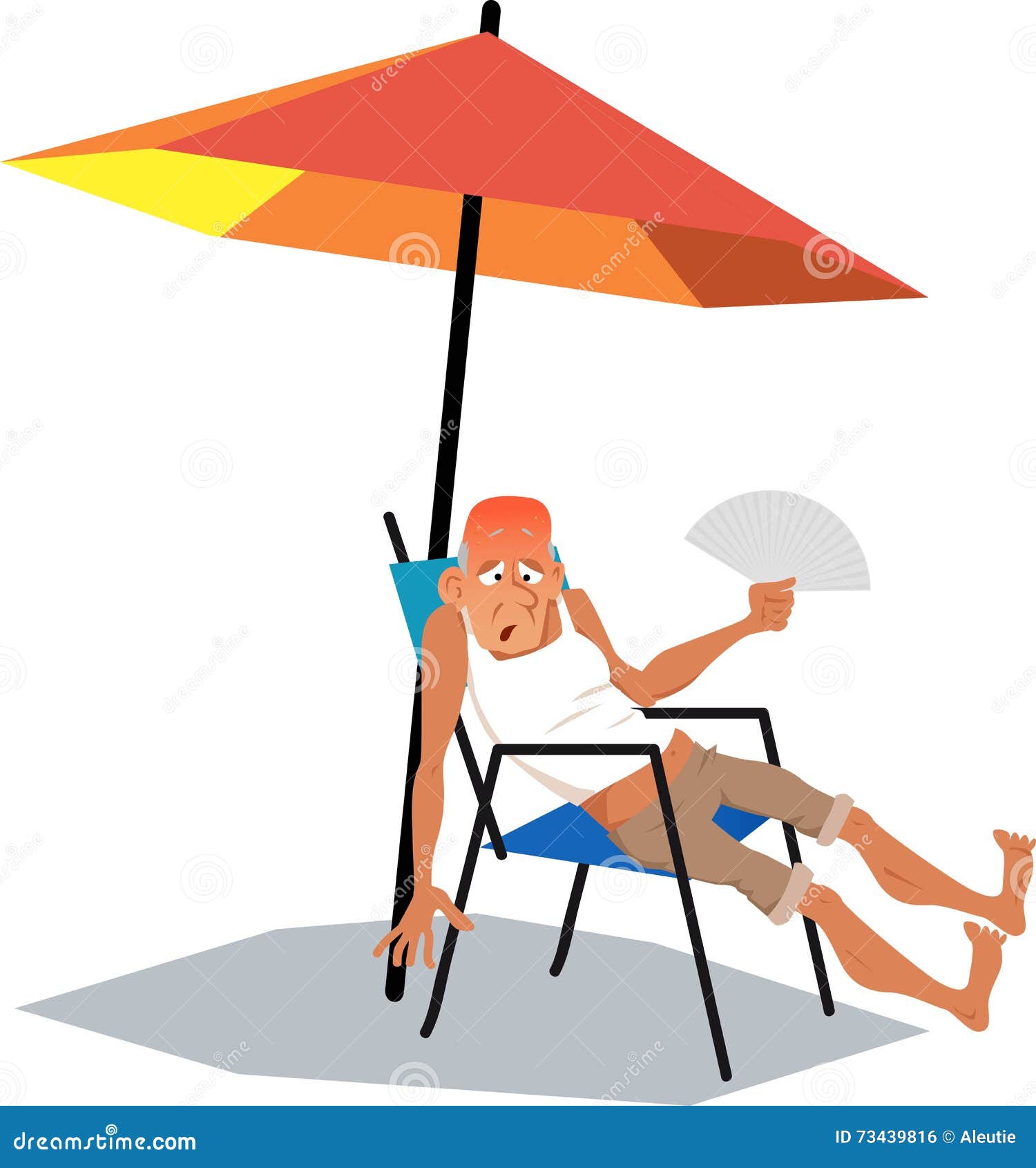 Hittegolf vector illustratie. Illustration of gezondheid - 73439816