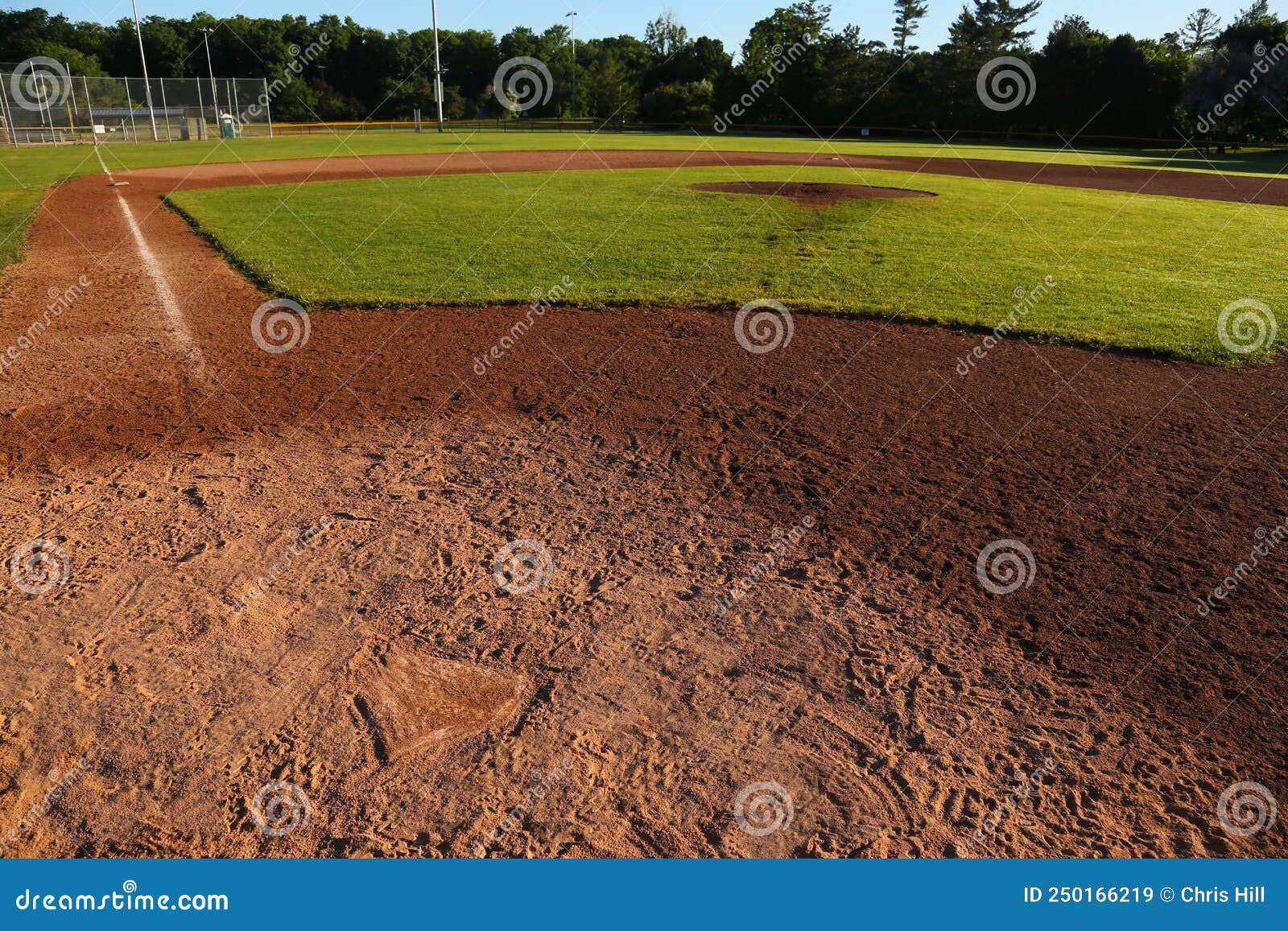 Hitter`s Eye View stock image. Image of clay, games - 250166219