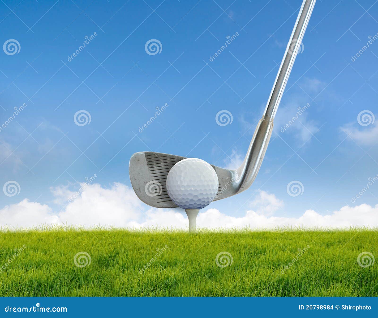 Hitting ball stock photo. Image of grass, iron, level - 20798984
