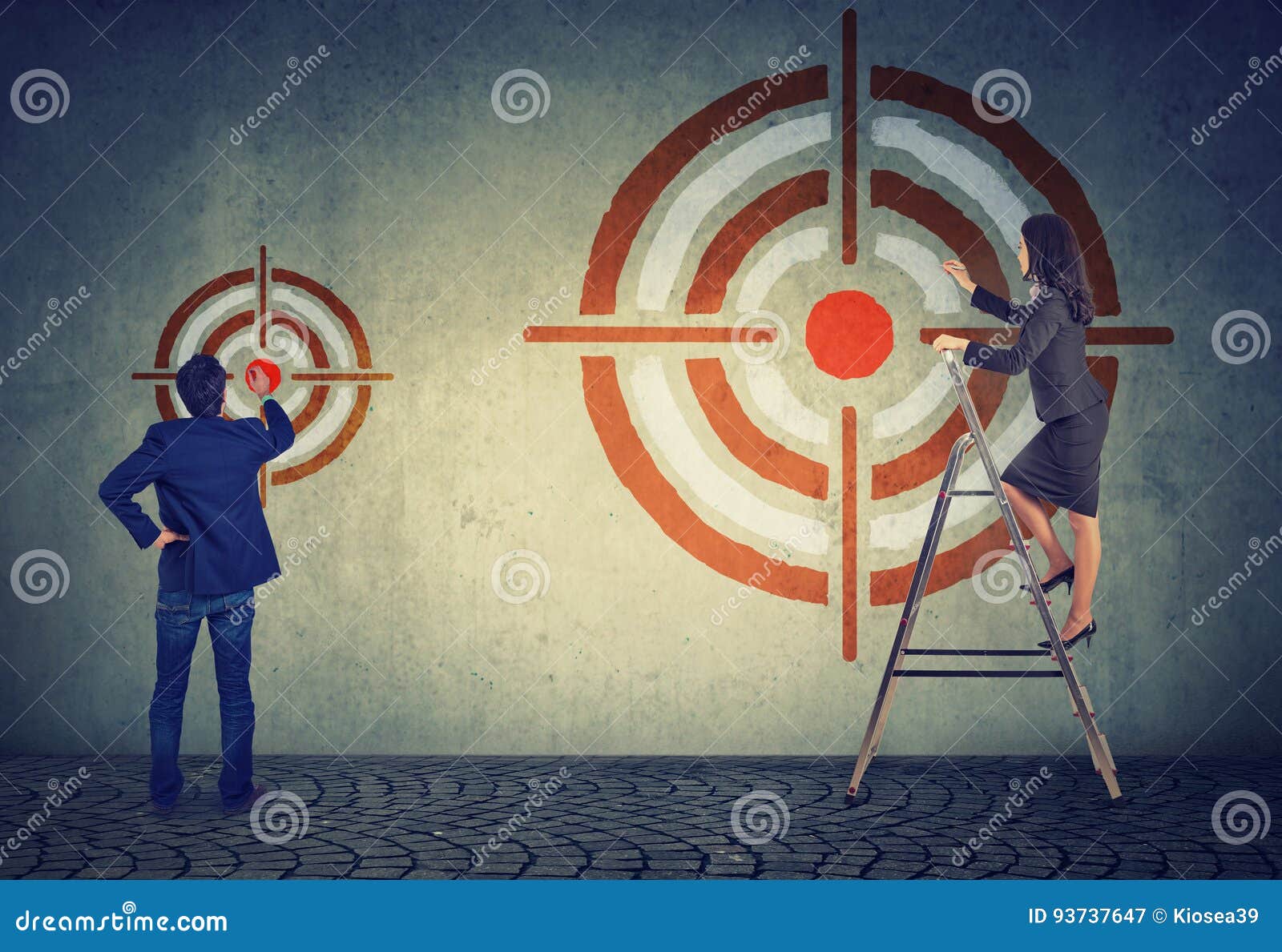 Business Target And Dartboard With The Word Target 2024 On Blue ...
