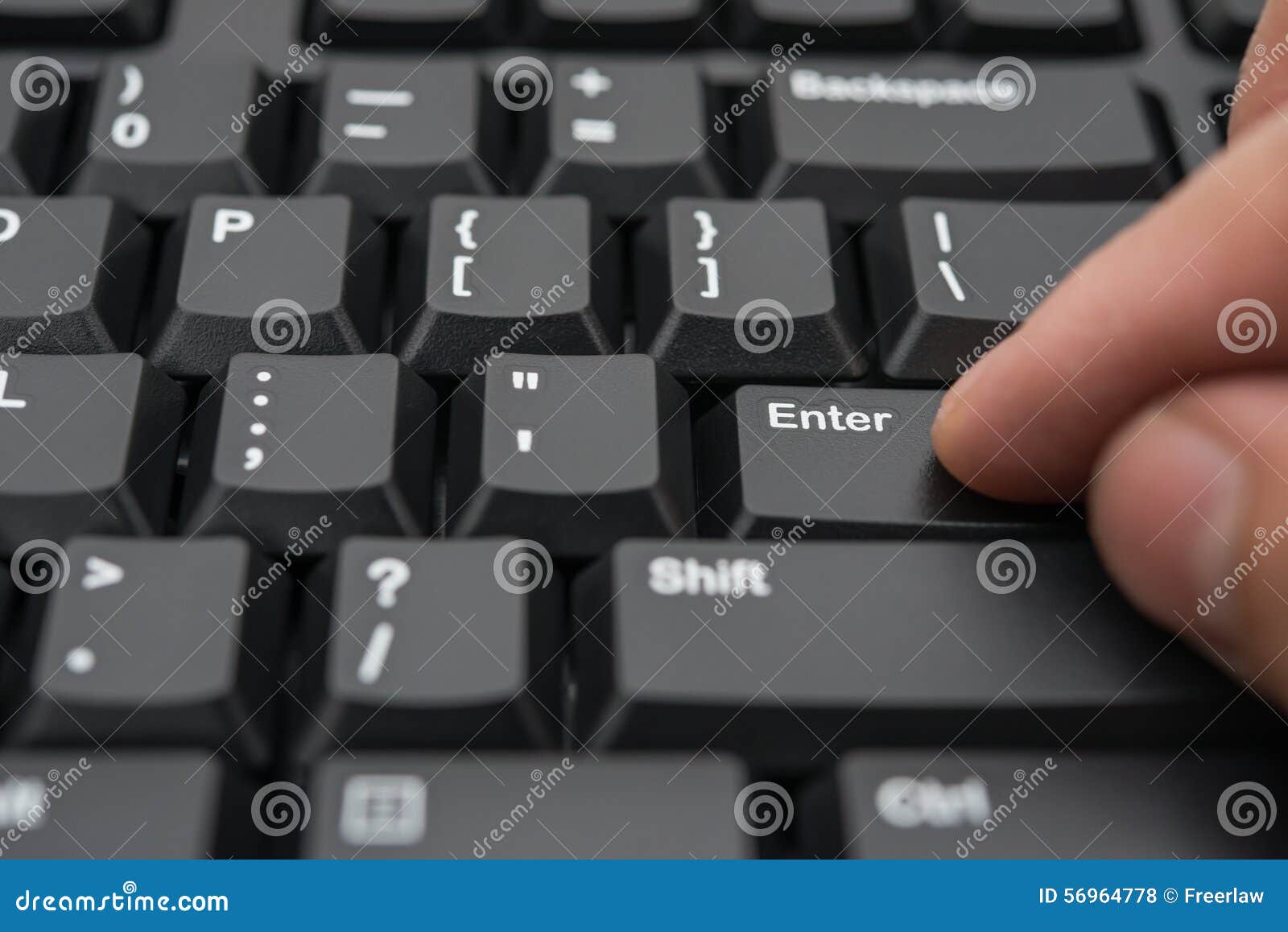 Hitting the enter key stock photo. Image of control, workplace - 56964778
