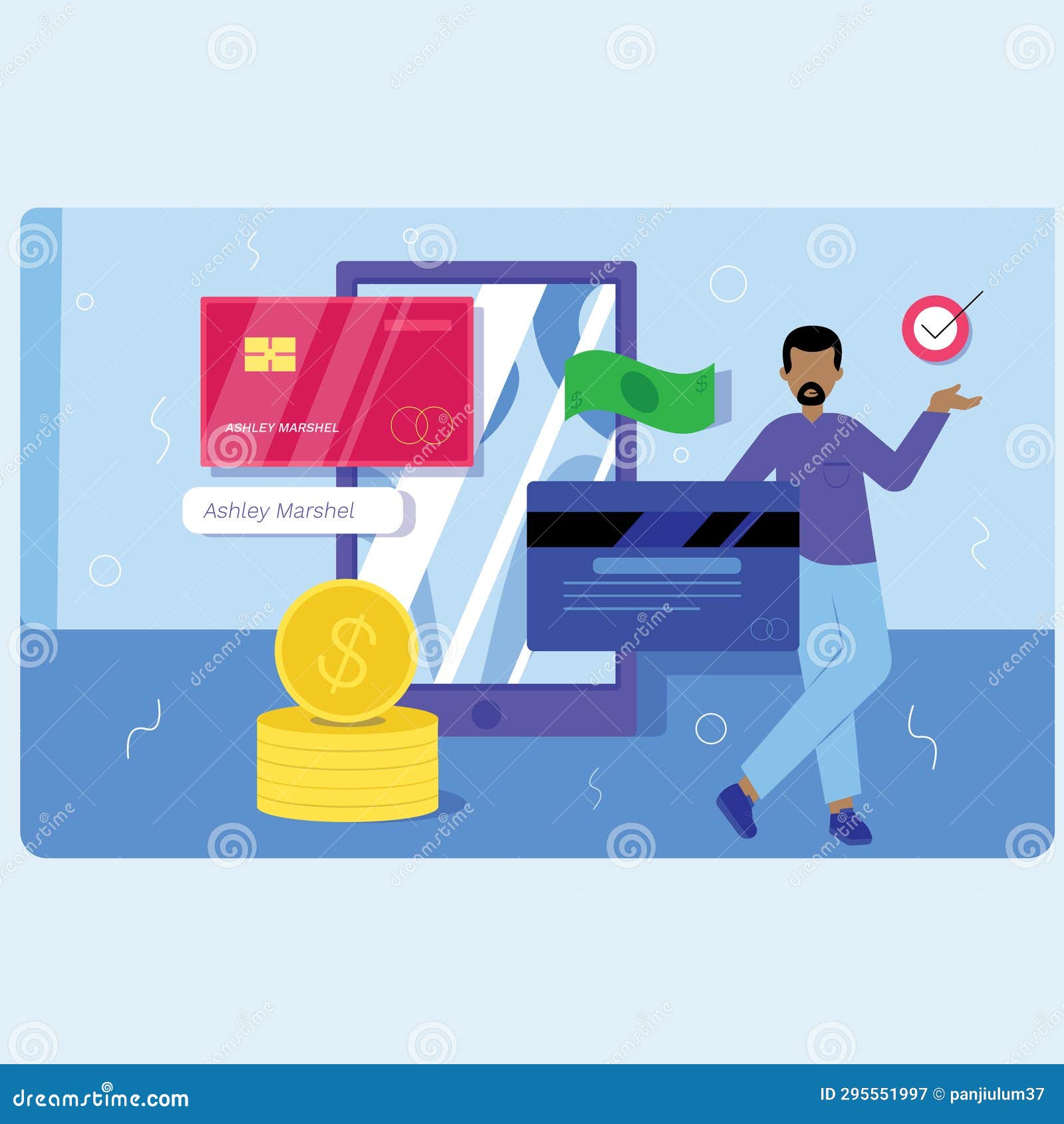 Hitting the Mark Illustrated Credit Card Target Rewards Stock Vector ...