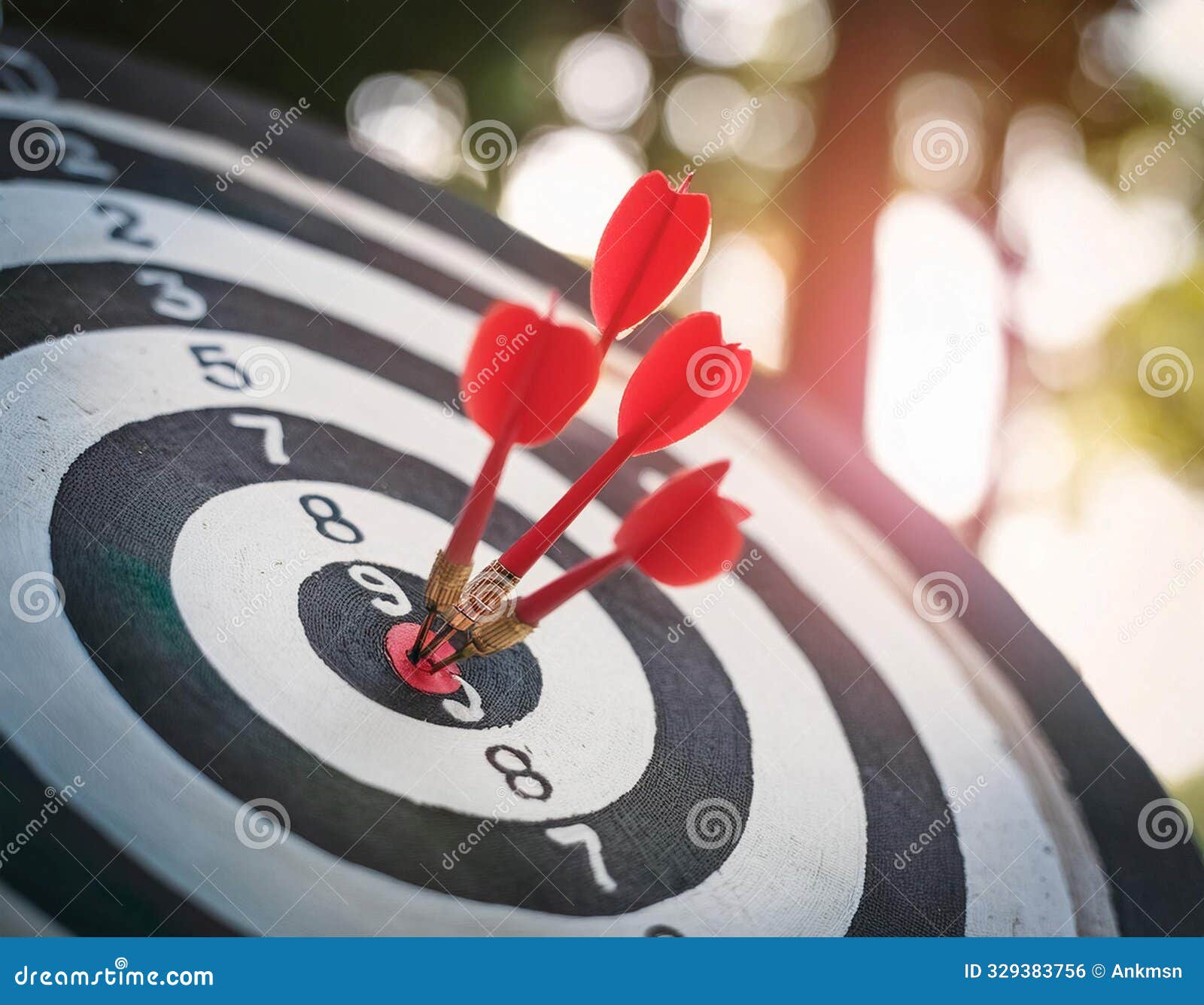 Bullseye Targets. Shooting Target Disc, Dartboard Icons And Circular ...